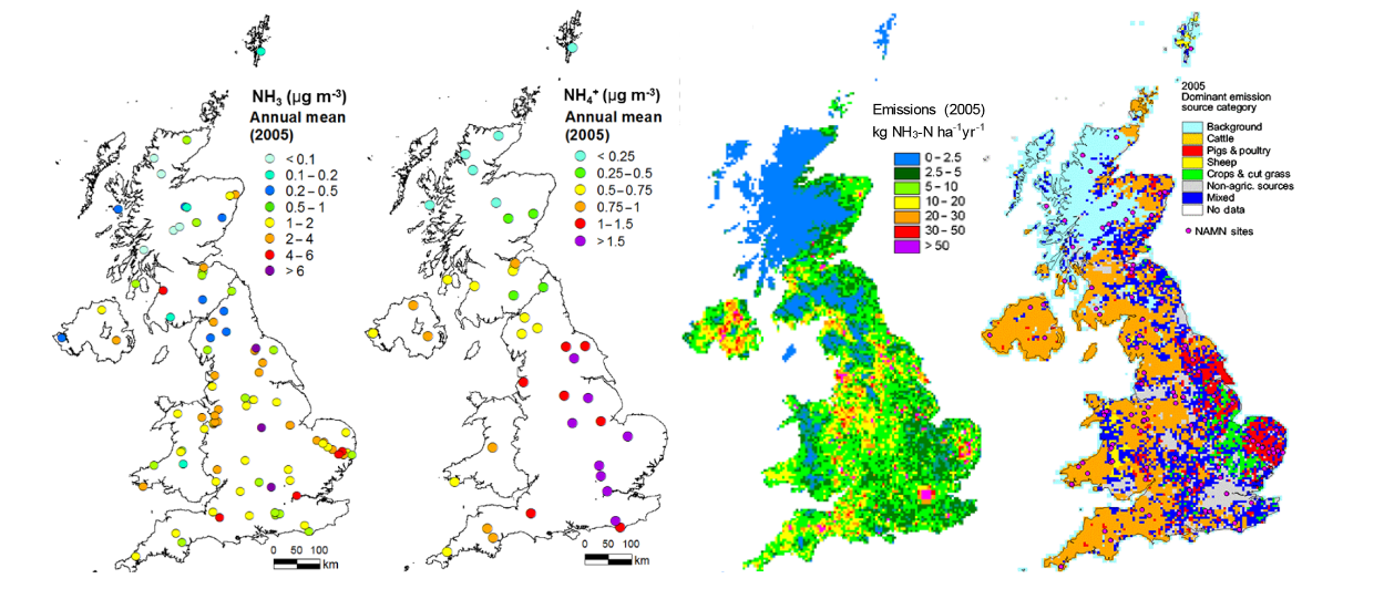 New findings from the UK National Ammonia Monitoring Network | Centre ...