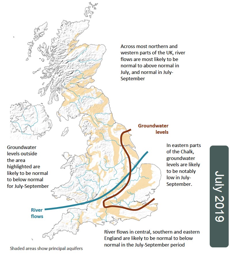 UK Hydrological Status Update - July 2019 | UK Centre for Ecology ...