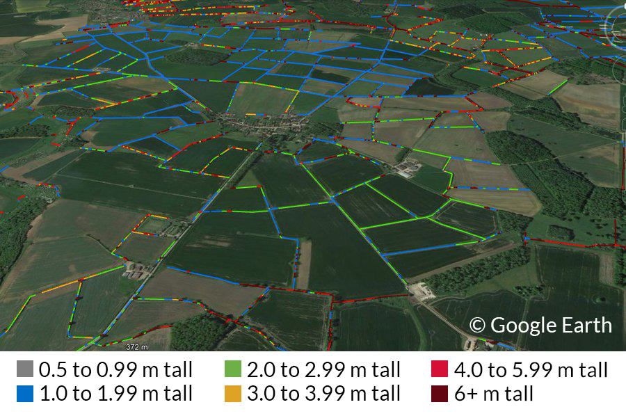 Aerial Hedgerow Heritage Council Awards Funding For Rural Hedgerow