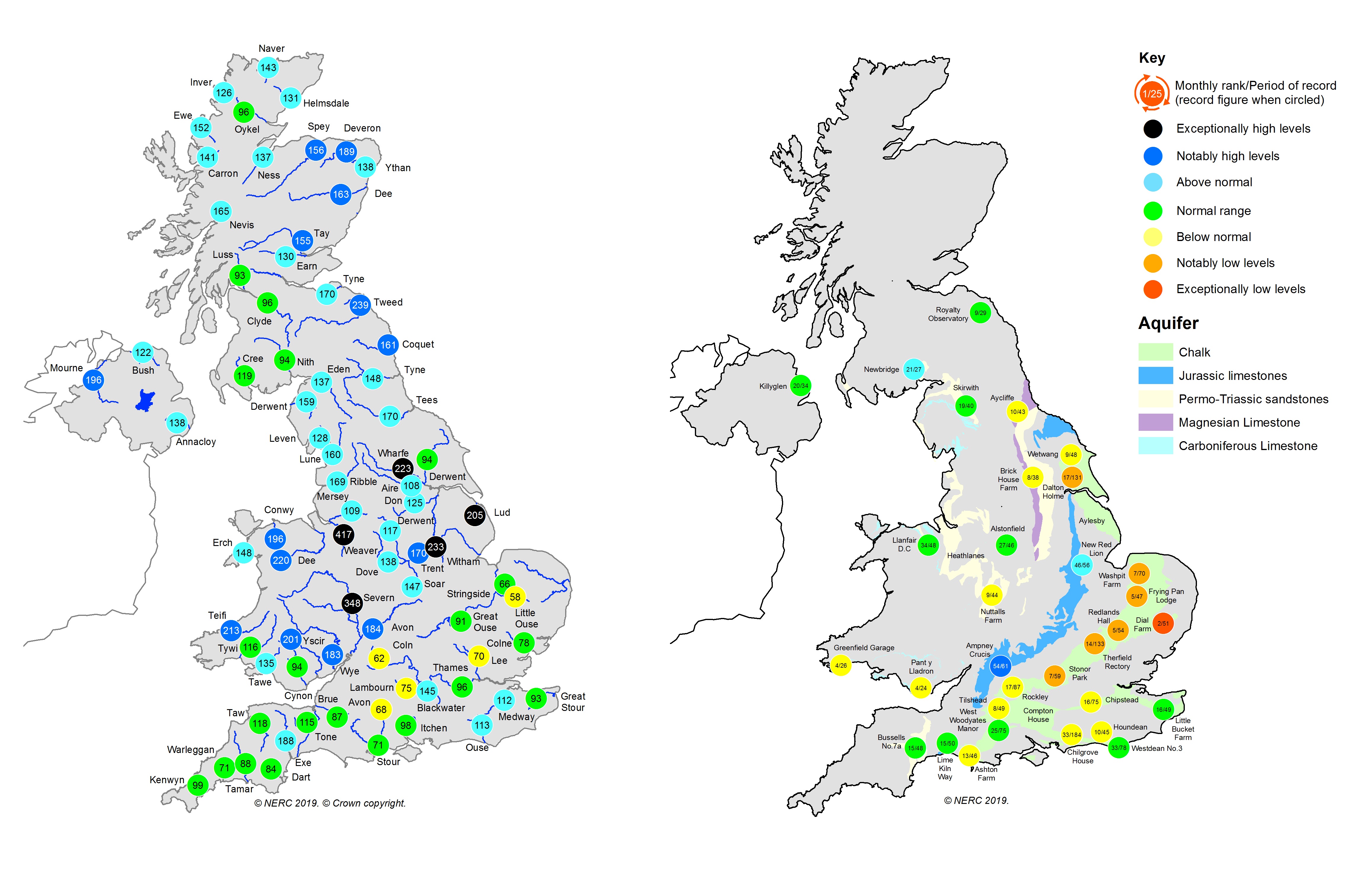 UK Hydrological Status Update - July 2019 | UK Centre for Ecology ...